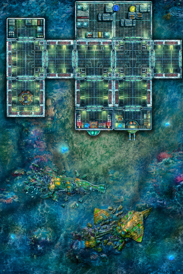 Deepwars Sunken Citadel Maps Antimatter Games Wargame Vault